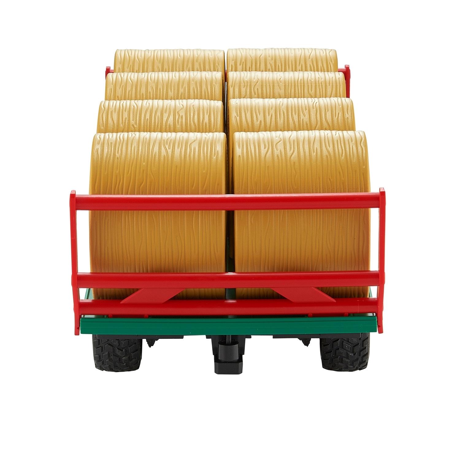 Case IH Fanshop. Model Bale transport trailer with 8 round bales